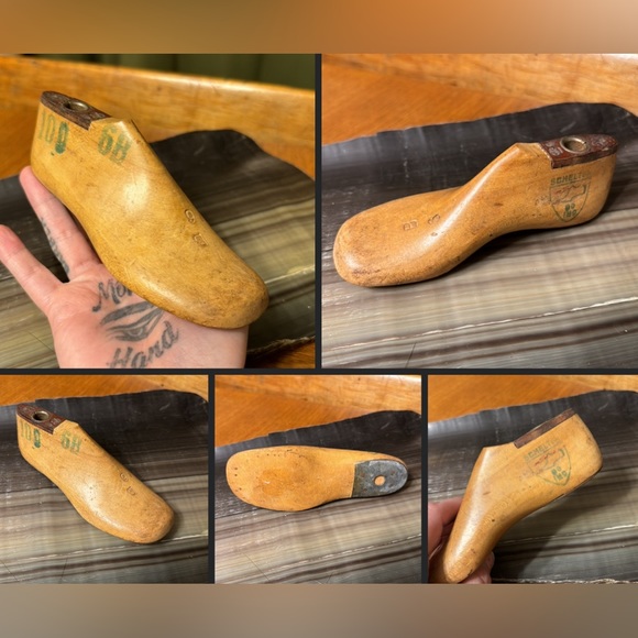 Vintage | Accents | Vintage Solid Wood Shoe Tree Form Right Child 6b ...